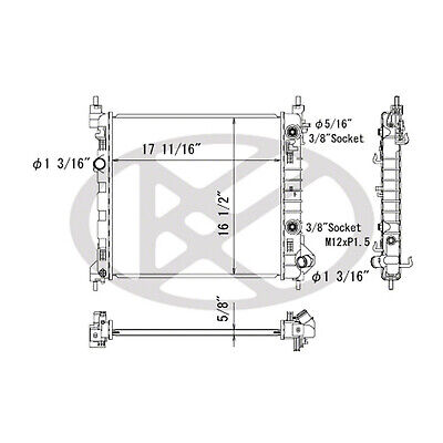 New Premium Radiator Fits 2013-2015 Chevrolet Spark 42348469 | eBay