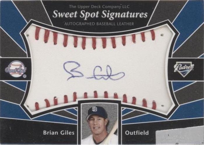 2004 Upper Deck Sweet Spot - Signatures Brian Giles #SS-BG (AU) for ...