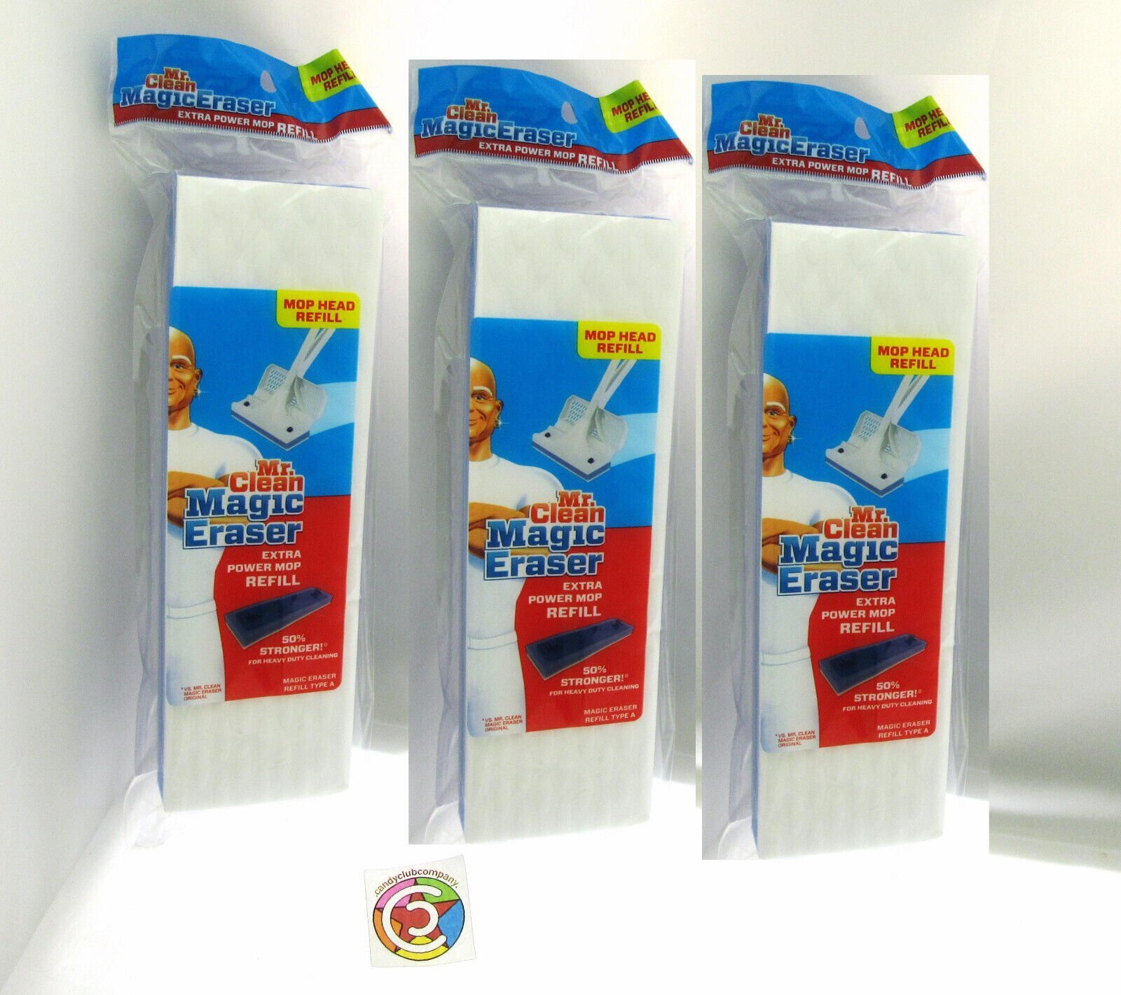 Mr. Clean Magic Eraser Extra Power Mop Head Refills ~ Lot of 3 ...