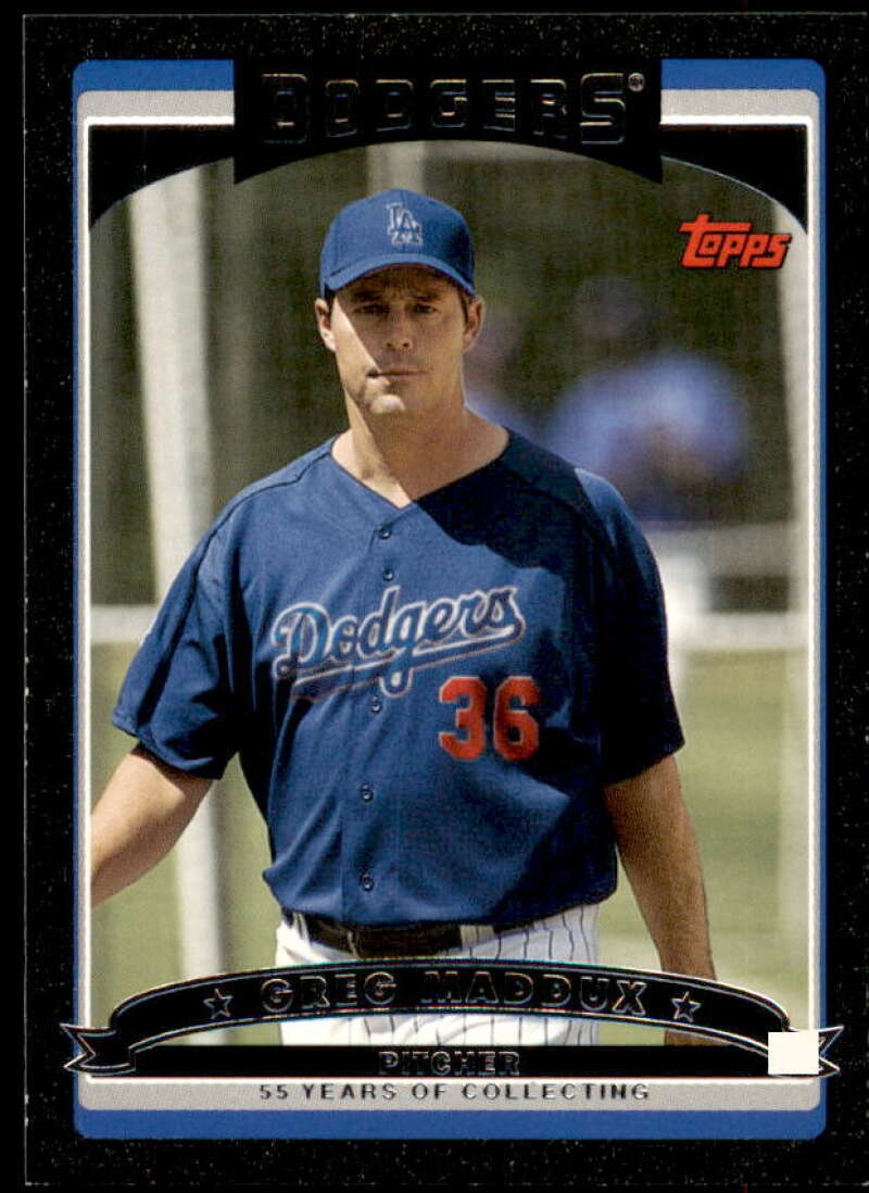 Greg Maddux Card 2006 Topps Update Black #UH65 | eBay