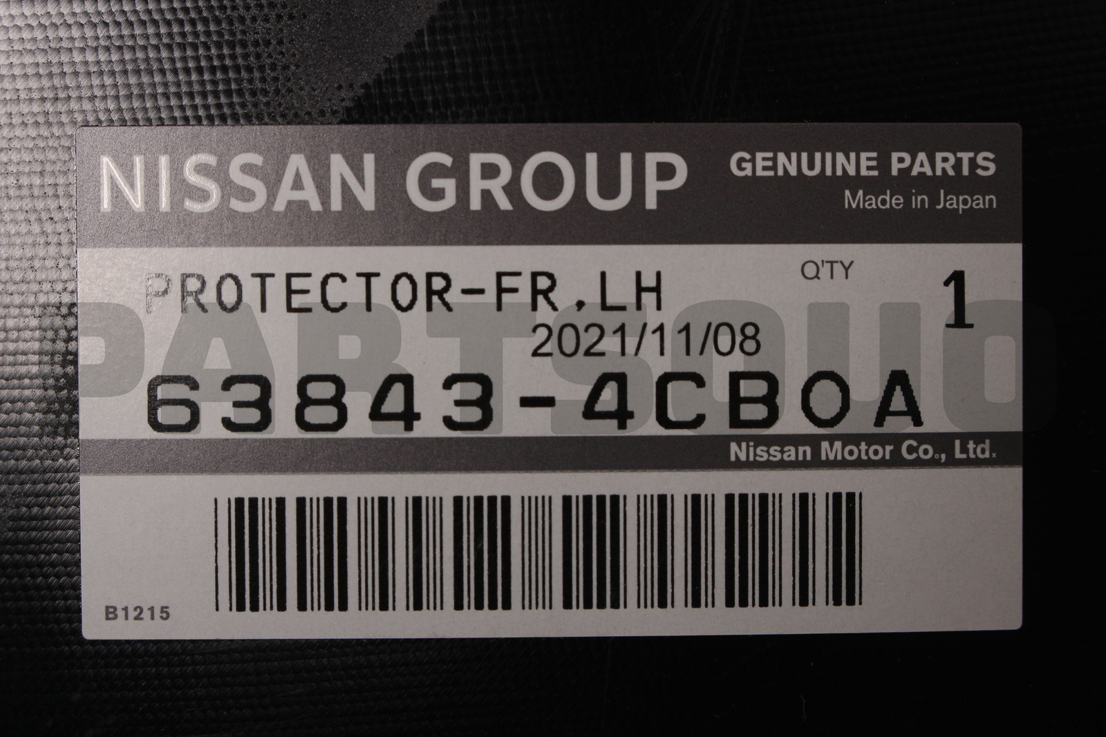 638434CB0A Genuine Nissan PROTECTOR FR,LH 63843-4CB0A | eBay