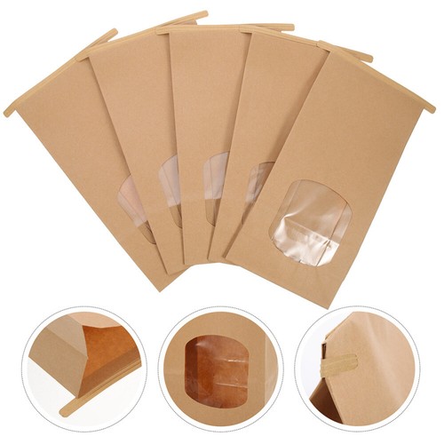 50 Pcs Paper Baking Bag Bread Bags Large Loaf Wrapping Pouches | eBay