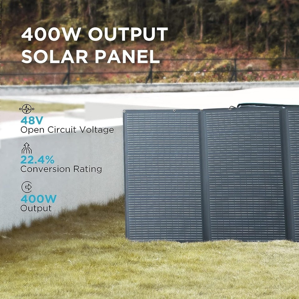 EcoFlow 400W Portable Solar Panel Foldable Solar Modules for Camping ...