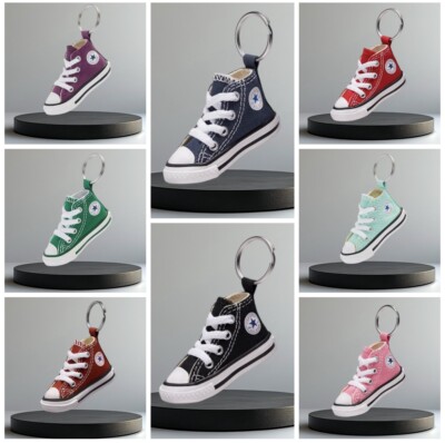NWT Converse Keychain Key Ring "ALL STAR CHUCK TAYLOR PATCH SNEAKER ...