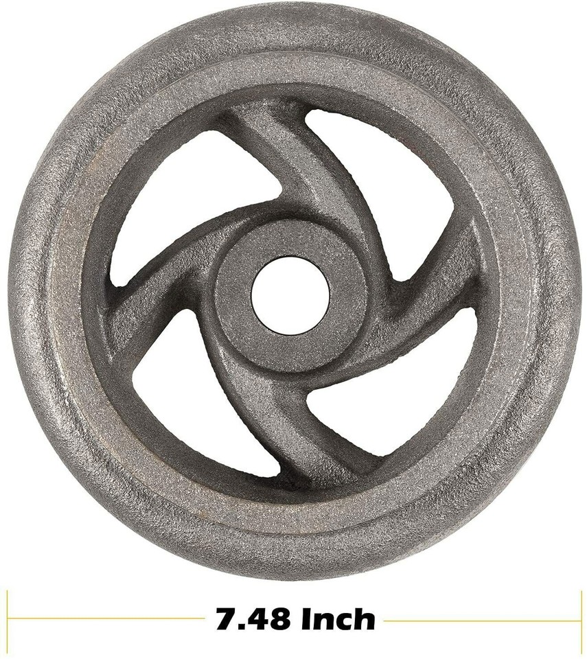 4Pcs Mining Ore Car Small Track Mine Cart Wheel Cast Iron Diameter 7 1/ ...