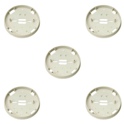5 x Kidde SMK4896 Surface Mounting Pattress Plate for KF10 KF20 KF30 ...