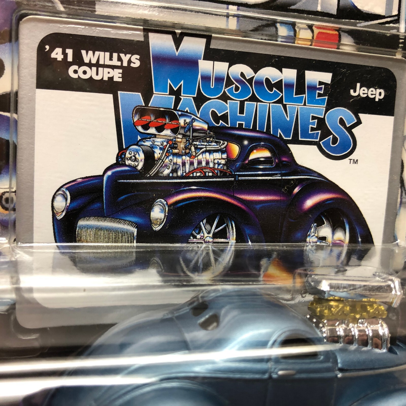 Funline Muscle Machines Toy Car '41 Willy's Coupe in Package 1:64 Blue ...