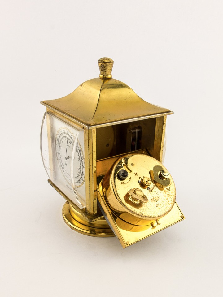 ANGELUS weatherstation table desk clock with 8-day movement 50's | eBay