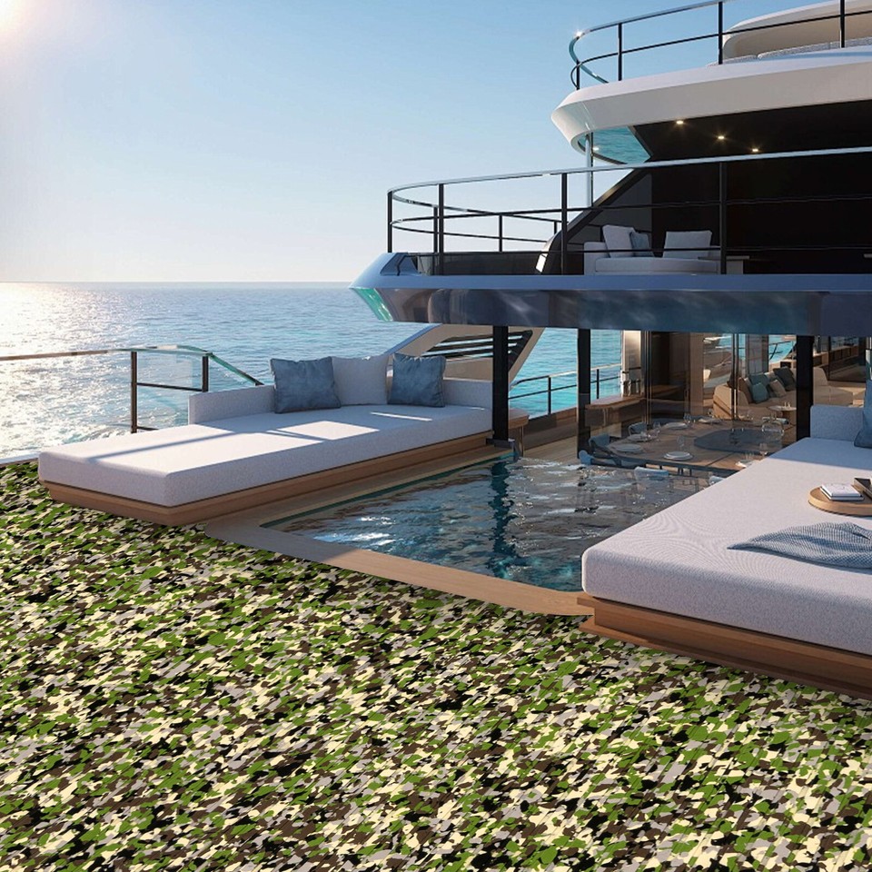 EVA Foam Boat Decking Flooring Sheet Boat Non-slip Mat for Yacht Self ...