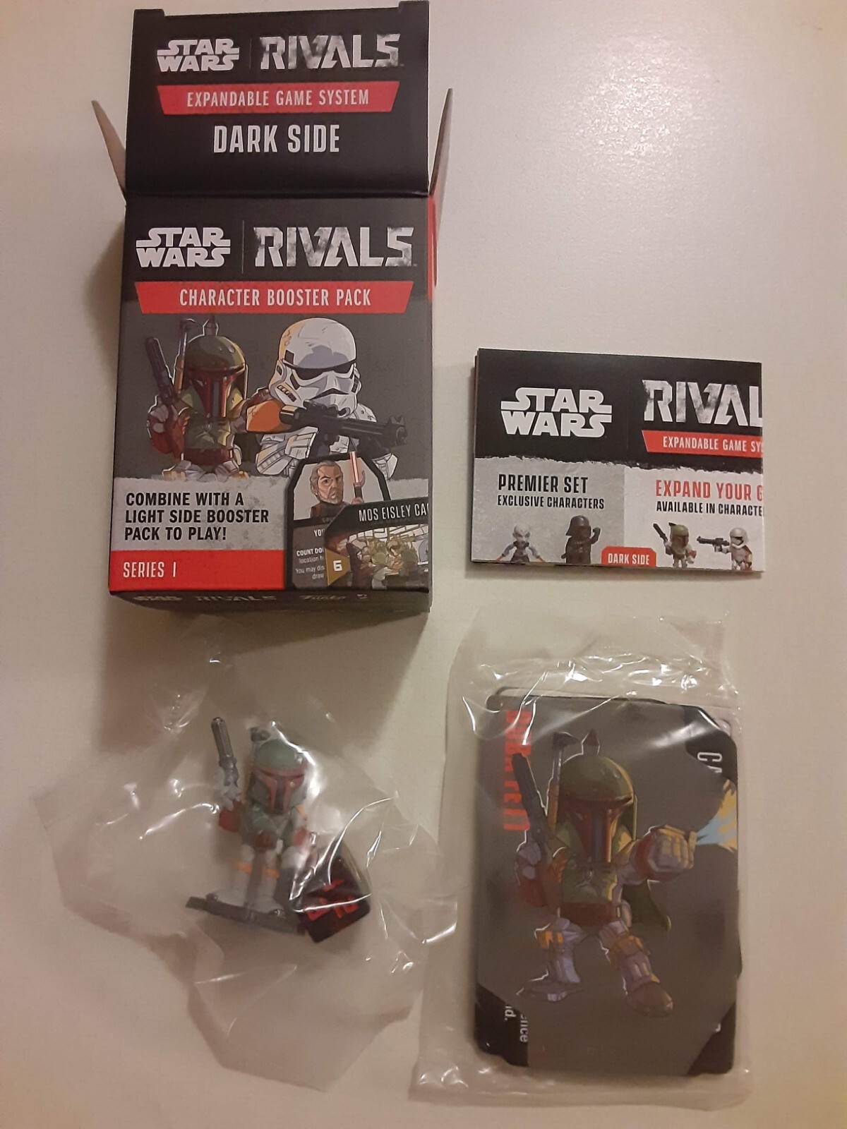 Funko STAR WARS RIVALS Game Series 1 Dark Side BOBA FETT Complete w ...