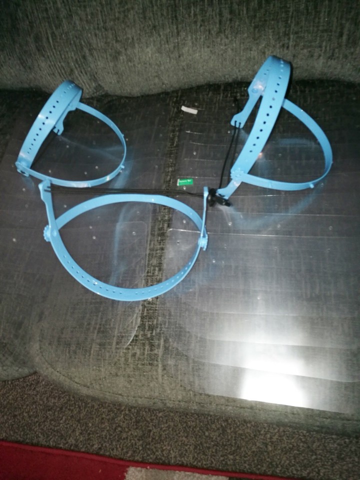 Full Face visors 20 VISORS and 3 frames Protection Mask Shield Safety ...