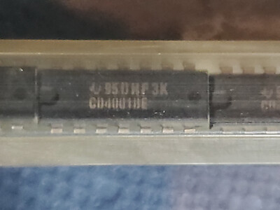 Texas Instruments CD4001BE IC - Logic Gates, Quad 2-Input NOR (Pack of ...