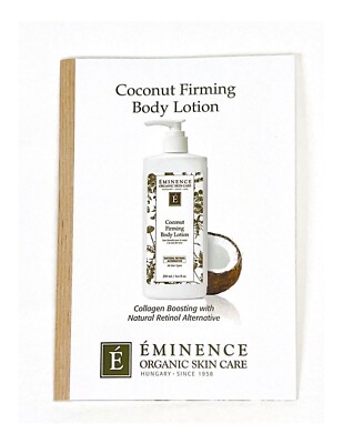 Eminence Coconut Firming Body Lotion (6 Samples 3ml/each) *NEW / Fresh ...
