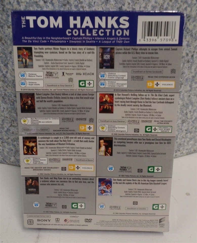 DVD The Tom Hanks Collection 8 Film Set NEW SEALED | eBay
