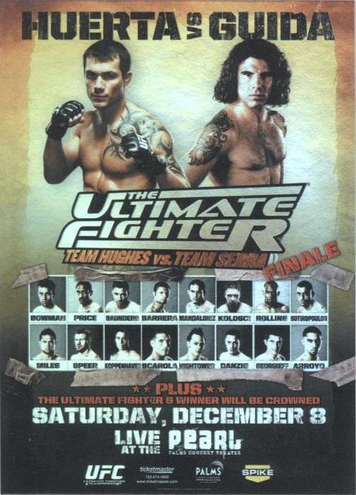2009 Topps UFC - Fight Poster Review Clay Guida, Roger Huerta #FPR-TUF6 ...