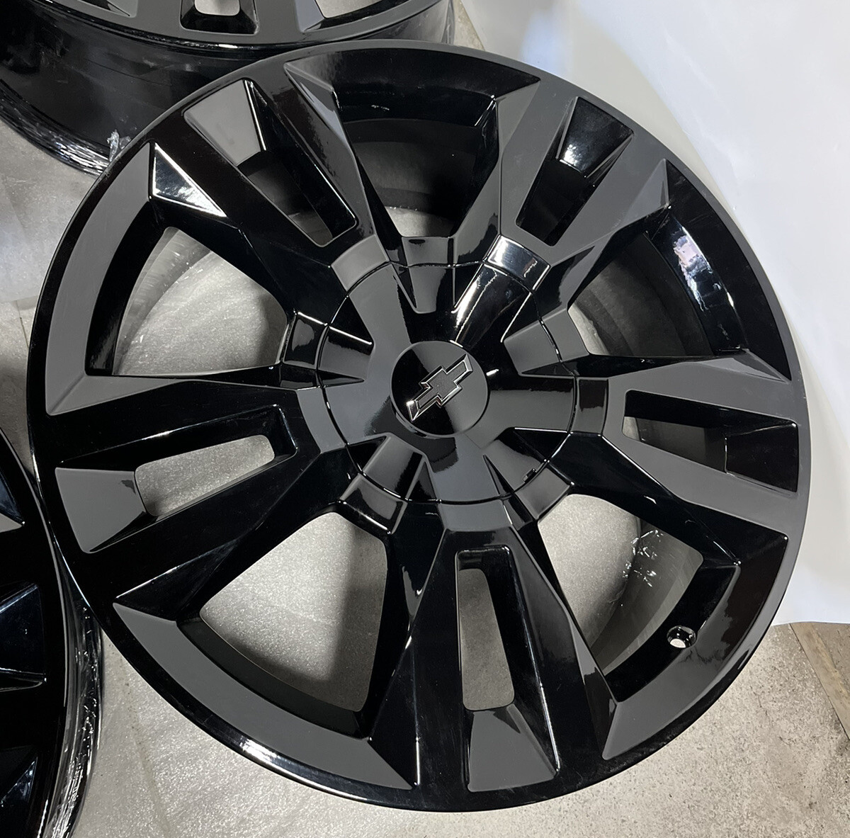 OEM FACTORY 22" Chevrolet Tahoe Silverado RST Wheels Rims Set Black ...