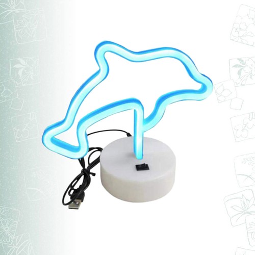 Dolphin Blue Neon Light Lampe En Forme De Dauphin Éclairage Néon | eBay