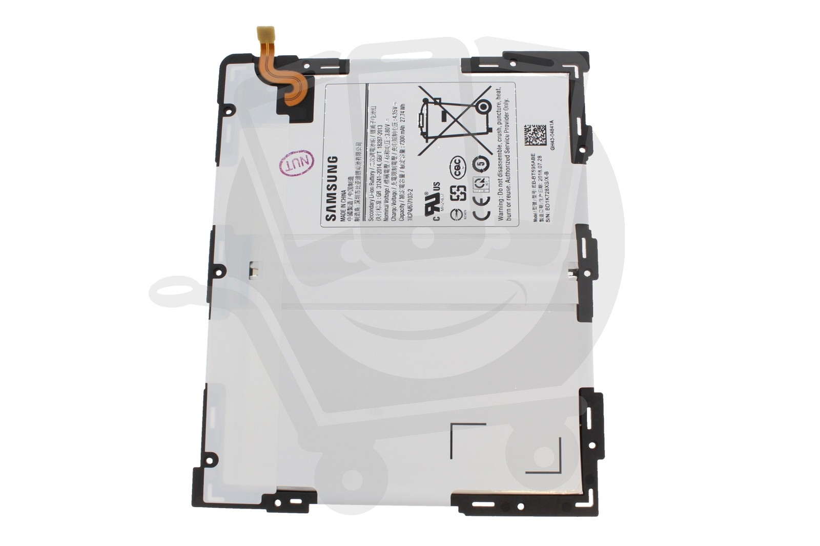 Official Samsung Galaxy Tab A 10.5 SM-T590 7300 mAh Battery - GH43 ...