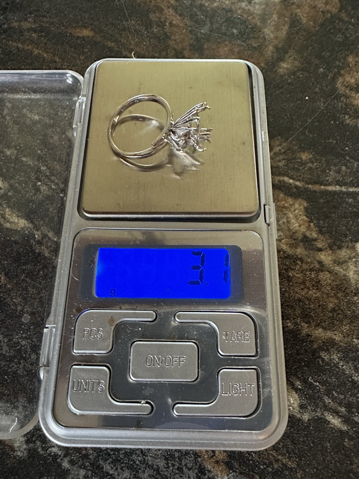 10k White Gold Scrap Ring Setting 3.1 Grams | eBay