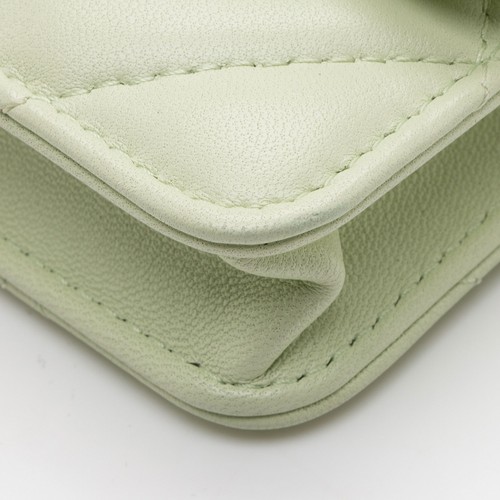 Chanel Lambskin 19 Flap Coin Purse on Chain | eBay