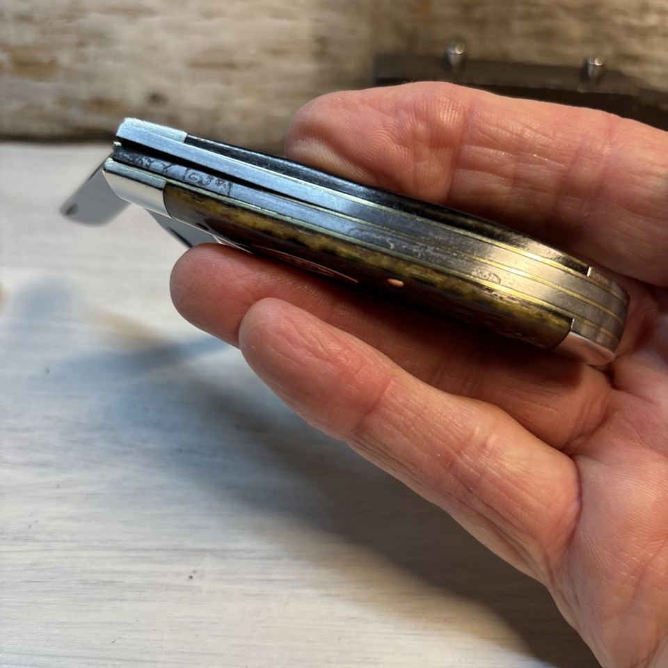 1983 Case XX 6207 SP SSP Mini-Trapper Pocket Knife Pretty Bone Handle 7 ...