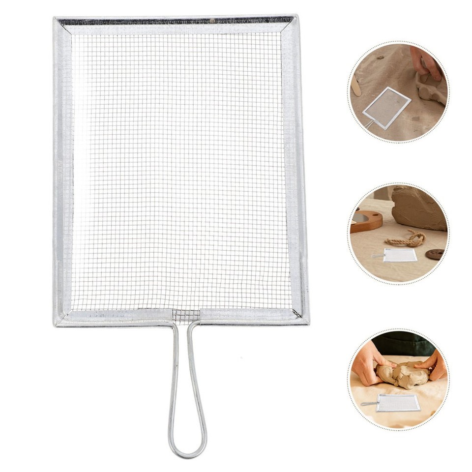 Strainer Sieve for Pottery Multi-purpose Ceramic Metal Stainless Steel ...