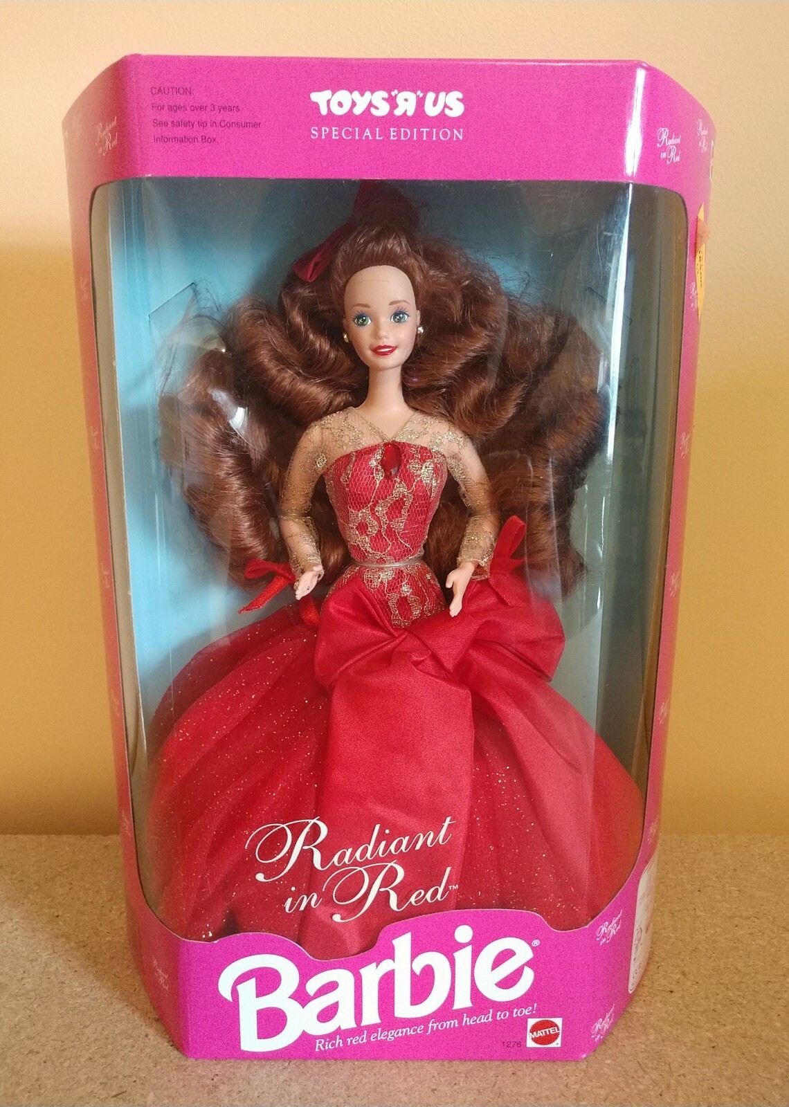 Vintage NEW Barbie Radiant In Red 1992 Toys R Us Special Edition #4113 ...