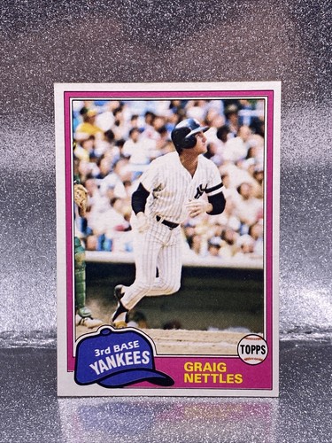 1981 Topps Graig Nettles New York Yankees Baseball Card #365 MLB 3rd ...
