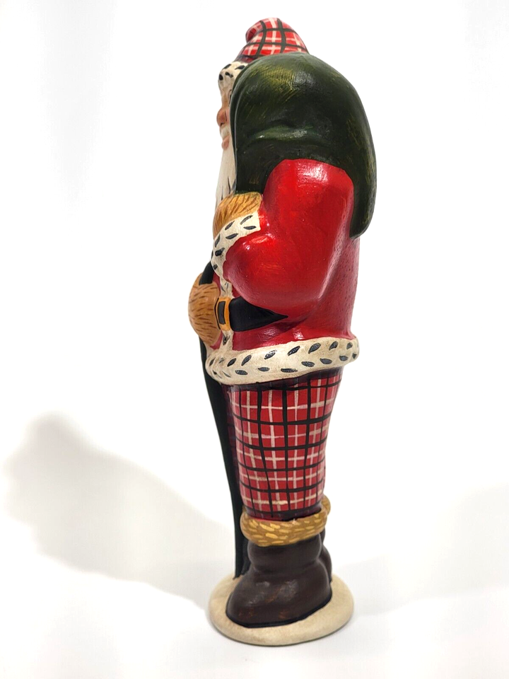 Vaillancourt Folk Art 9535 Santa Claus W Walking Stick 6" Christmas ...