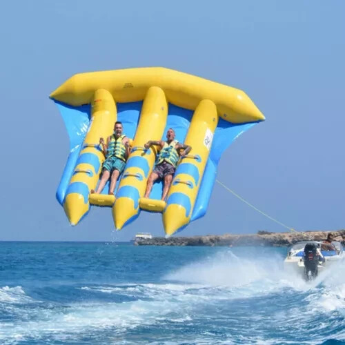 4-6 People 13ft Inflatable Fly Fish Towable Banana Boat Tube For Sea ...