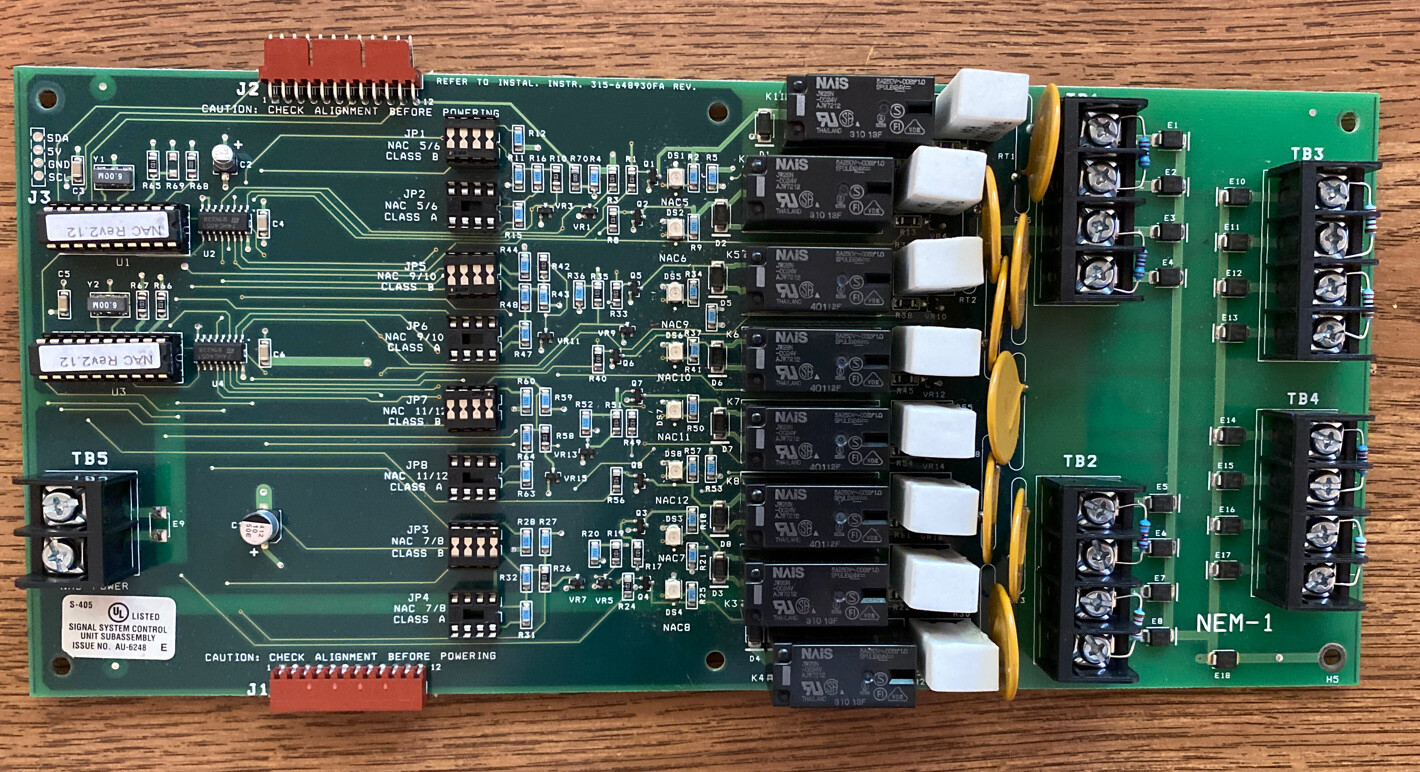 SIEMENS NEM-1 NAC EXPANSION MODULE FIRE ALARM CARD. | eBay