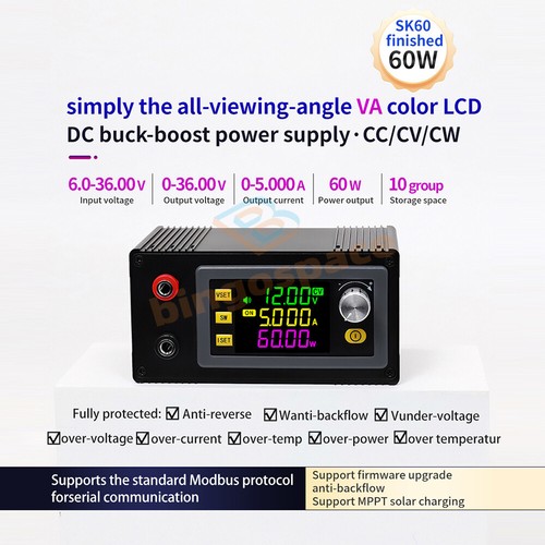 SK60/SK120 CNC Buck-Boost DC Adjustable Power Supply Voltage Regulator ...