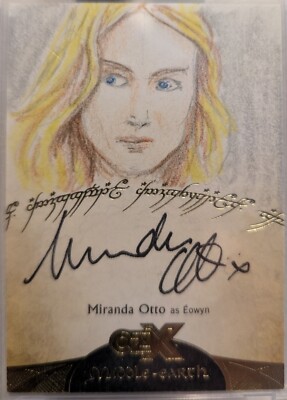 CZX Middle Earth Sketchagraph Sketch Autograph Eowyn Miranda Otto ...