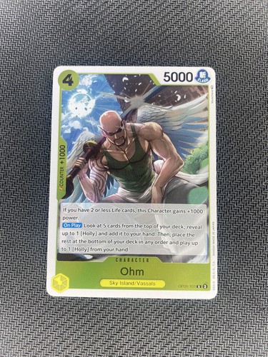 Ohm One Piece Rare Holo Trading Card Awakening Of The New Era OP05-101 ...