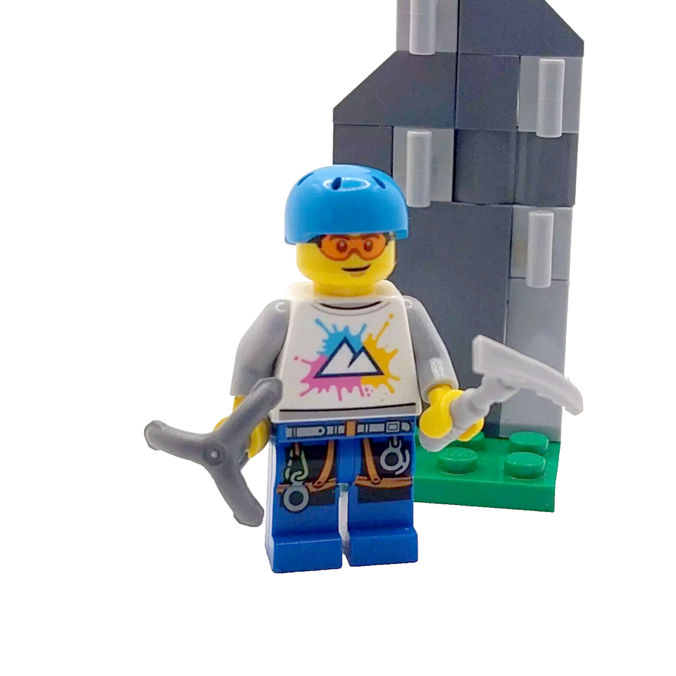 Genuine LEGO® Rock Climber Cake Topper Decoration Mountain Abseiler ...