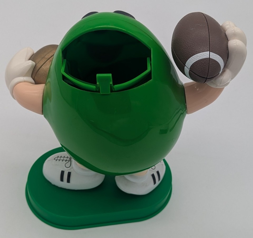 M&M GREEN FOOTBALL CANDY DISPENSER LARGE HTF RARE COLLECTIBLE | eBay