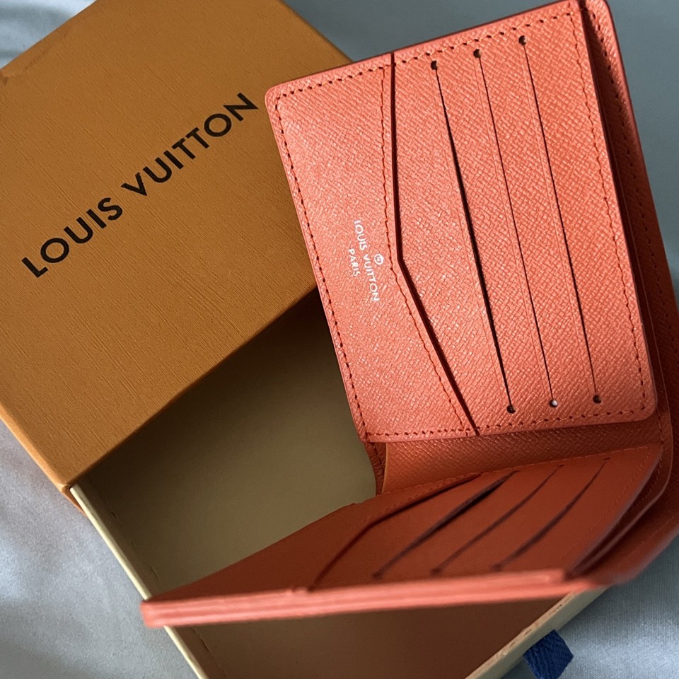 Louis Vuitton Brick Red Tennis Wallet / Pocket Organizer - Next Day ...