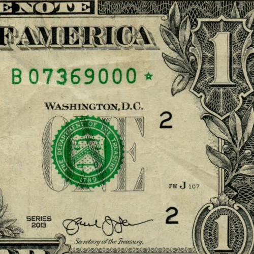 2013 B $1 Duplicate *STAR NOTE* Fort Worth District B07369000 ...
