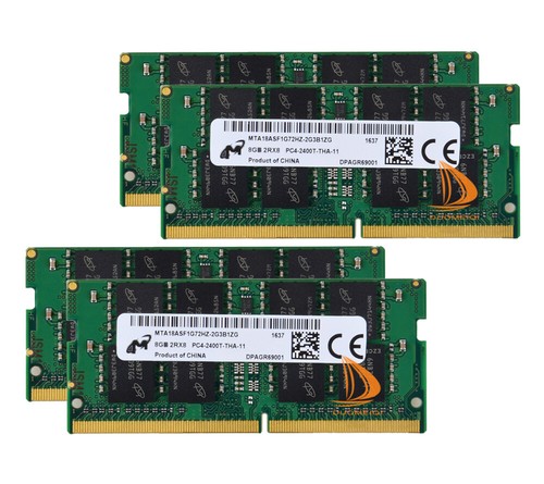 Micron 32GB DDR4 RAM 4x 8GB 2Rx8 PC4-2400T 2400Mhz 260Pin SODIMM Memory ...