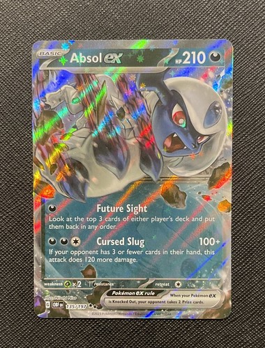 Pokémon TCG Obsidian Flames Absol EX Double Rare 135/197 | eBay