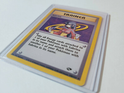 Sabrina Trainer Pokemon card - Gym Challenge set rare 110/132 near mint ...