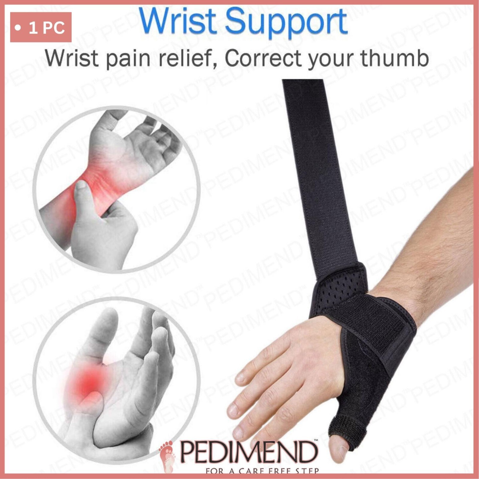 Carpal Tunnel Arthritis Gym Sprains Strain Wrist Thumb Support Hand ...
