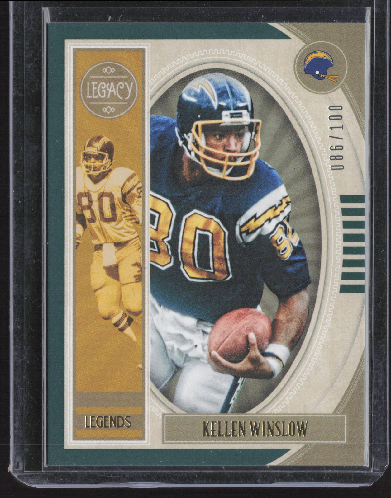 2019 Legacy Kellen Winslow Legends Green /100 #125 | eBay