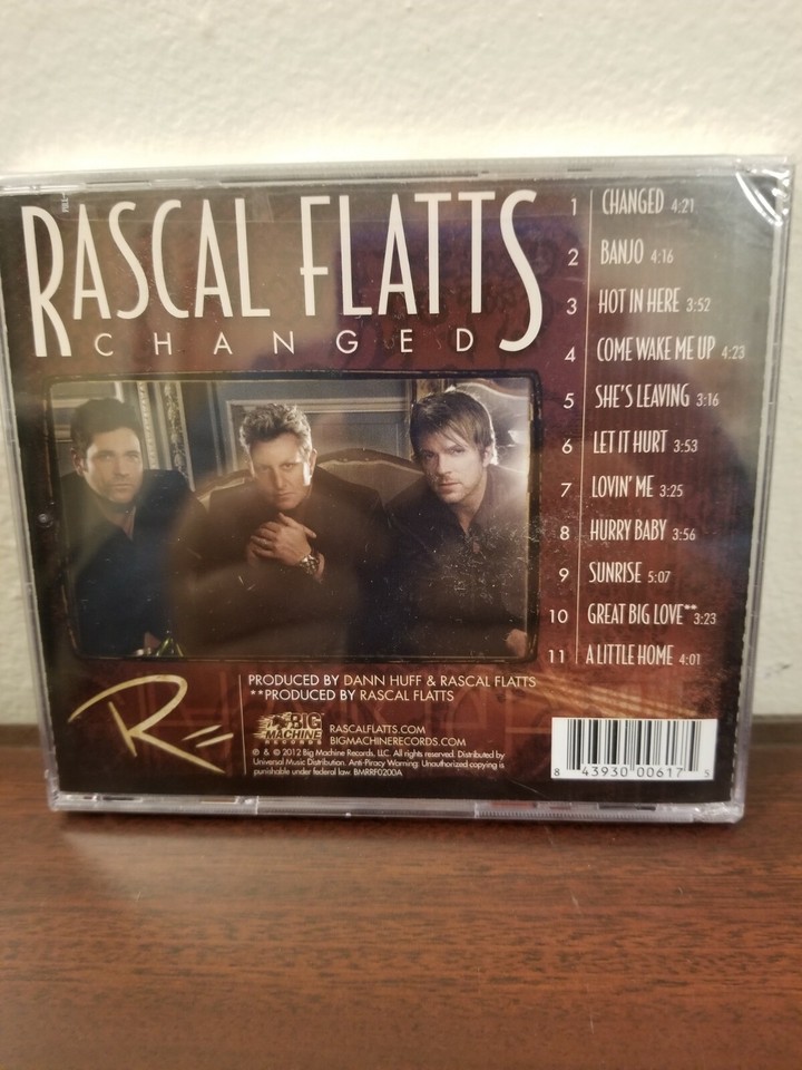 Changed by Rascal Flatts (CD, Apr-2012, Big Machine Records ...