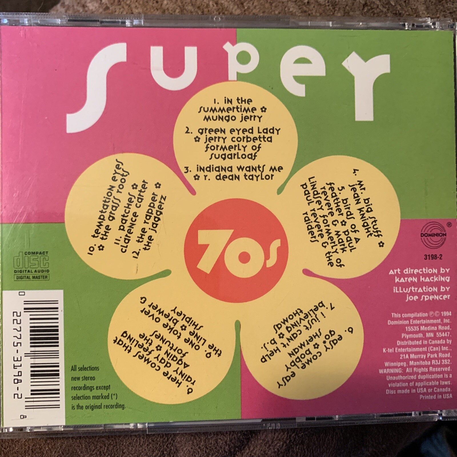 The Super 70's, Vol. 3 by Various Artists (CD, Nov-1993, Dominion) for ...