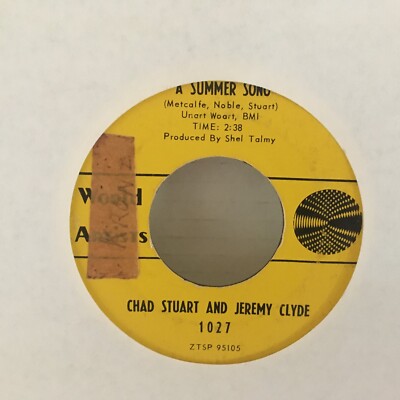 CHAD STUART AND JEREMY CLYDE 45 SINGLE , A SUMMER SONG / NO TEARS FOR ...