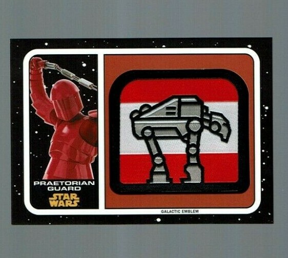 Topps Star Wars Journey to The Last Jedi EMBLEM PATCH INSERT Praetorian ...