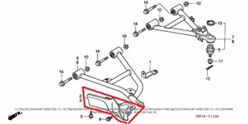 NEW OEM HONDA FOURTRAX RANCHER 400 TRX400 LEFT FRONT ARM GUARD | eBay