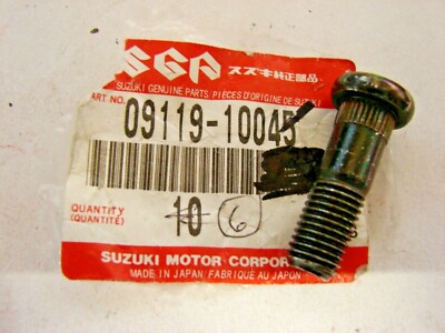 NOS SUZUKI BOLTS 09119-10045 SS 09119-10045-XC0 NEW OEM FAST SHIPPING ...