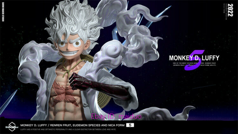 Nika Luffy Resin ShowMaker Studio One Piece Gear 5 Collectibles 50cm 1/ ...